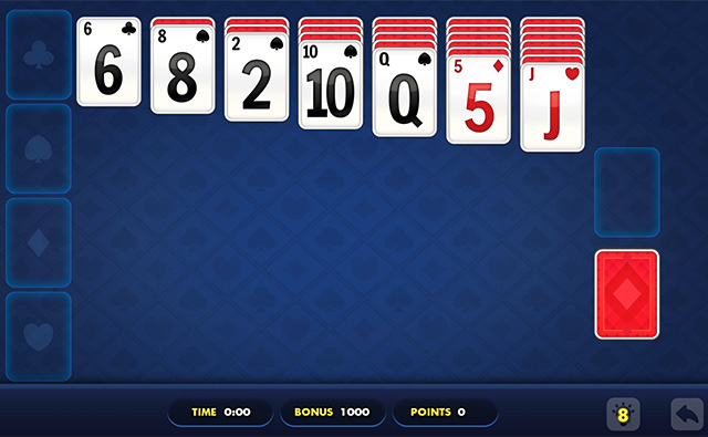 Spiele Daily Solitaire Blue - Kostenlose Online Spiele bei Hierspielen.com